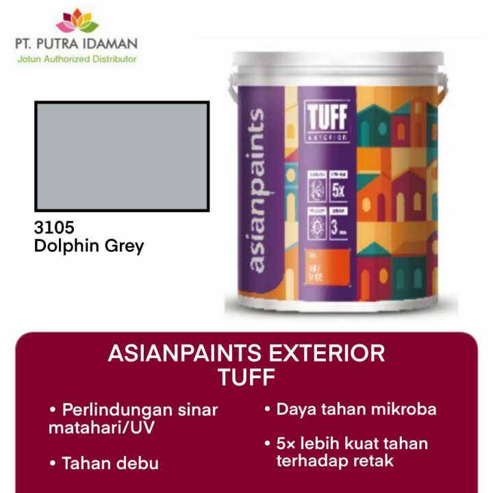ASIANPAINTS EXTERIOR TUFF 4KG READY MIX - 3105 DOLPHIN GREY | Lazada ...