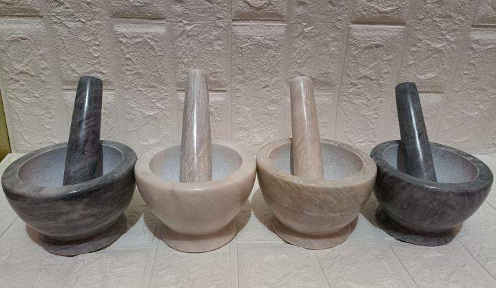 PURE MARBLE SIZE 4" ALMERES / MORTAR AND PESTLE MADE IN ROMBLON | Lazada PH