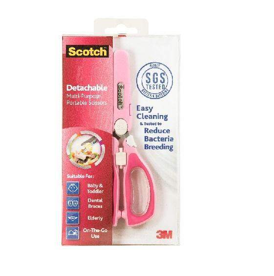 3M SCOTCH PORTABLE DETACHABLE SCISSORS PINK | Lazada Singapore