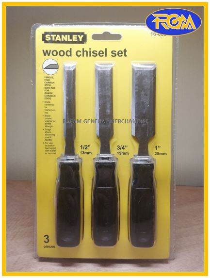 STANLEY WOOD CHISEL SET 1/2",3/4",1" | Lazada PH