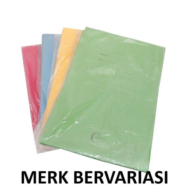Map Kertas Buffalo Folio F4 (Merah Hijau Kuning Biru Coklat) - 1 Pack ...