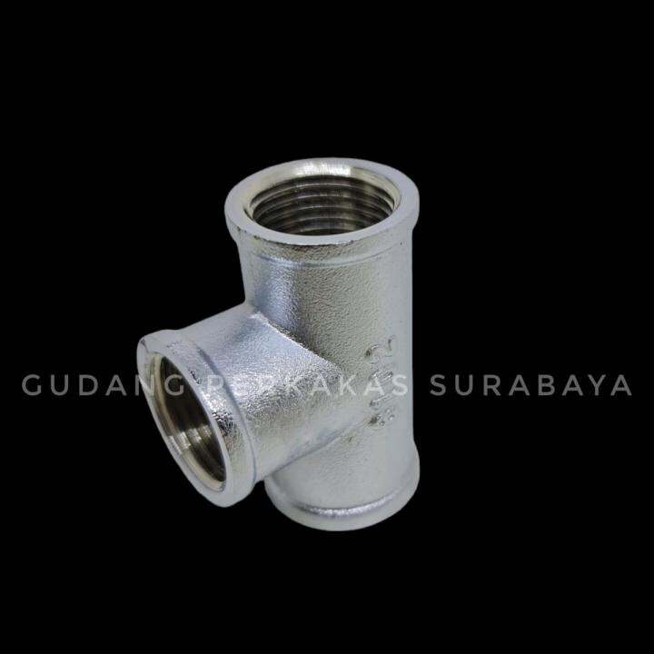 NAPLE T FEMALE TEE PIPE T PIPA TE PIPA ADAPTER DRAT SAMBUNGAN PIPA DRAT DALAM CABANG 3 SOK T ...