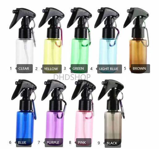 (6-PIECES) 60ml Alcohol Keychain Spray Bottle Trigger Sprayer Black ...