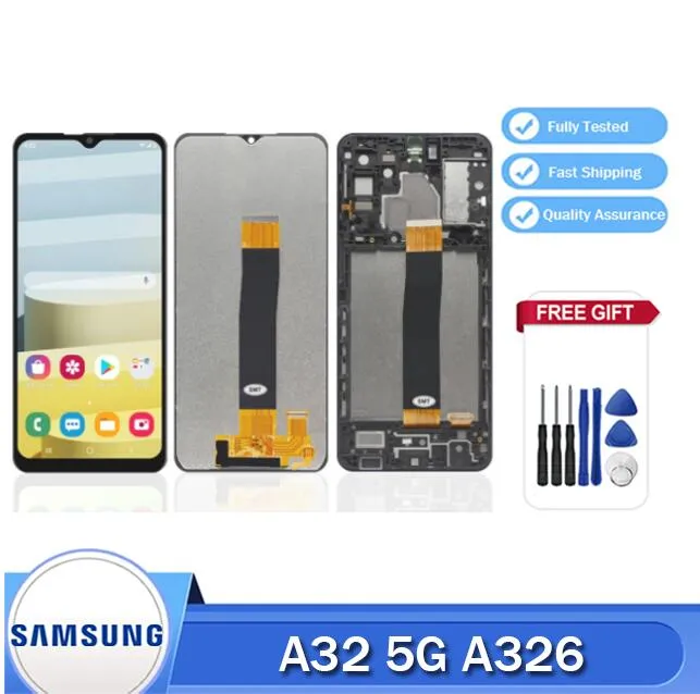 6.5"Original For Samsung galaxy A32 5G A326 LCD Display With Frame Touch Screen Digitizer For ...