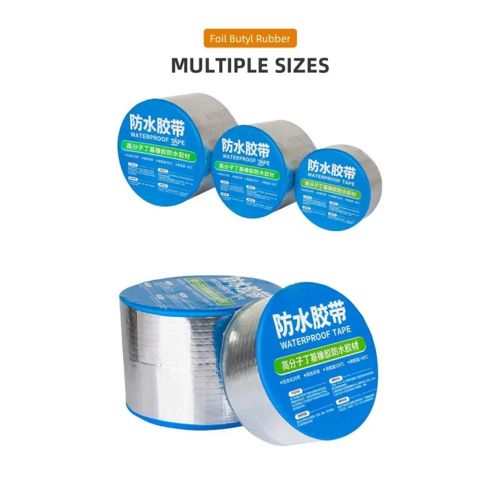 Inovatif Lakban Aluminium Foil Butyl Rubber Waterproof Tape Lakban Anti Bocor | Lazada Indonesia