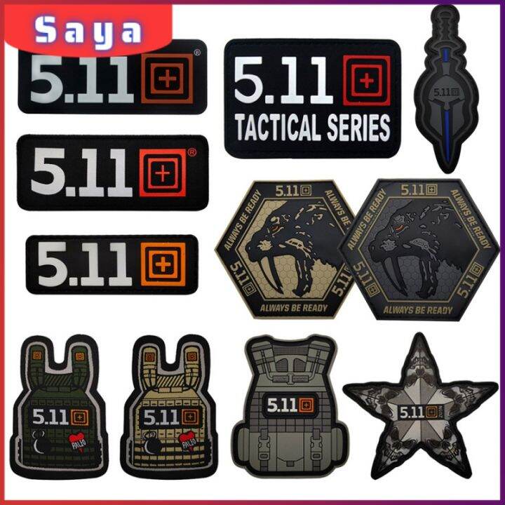 3D Weaving mark PVC Tactical Military Patch 511 Badge Soft Rubber ...