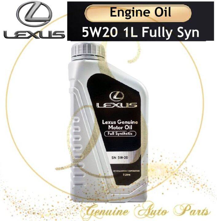 100% Lexus Toyota Engine Oil Fully Synthetic 5W20 5W-20 1L Motor Oil ...