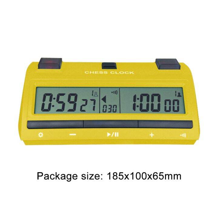 Professional Digital Chess Timer Count Up Down Timer Plastic Chessboard Competition Clocks For ...