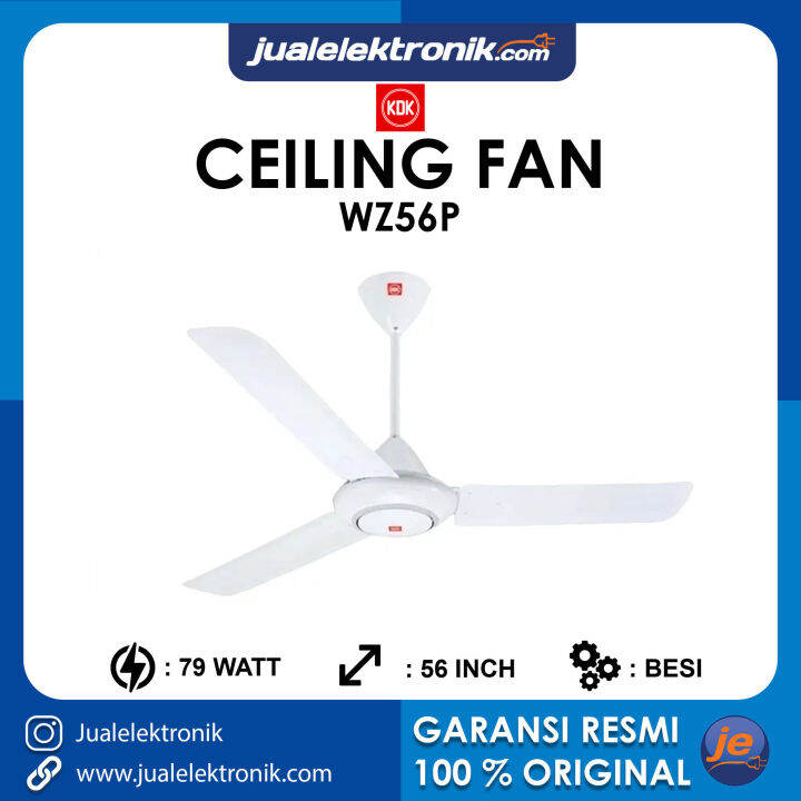KDK Ceiling Fan 56 inch 5 Speed - WZ56P(W) | Lazada Indonesia