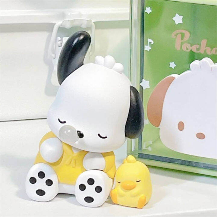 Sanrio Family Pochacco Model Dolls Figurines School Funny Series Action ...