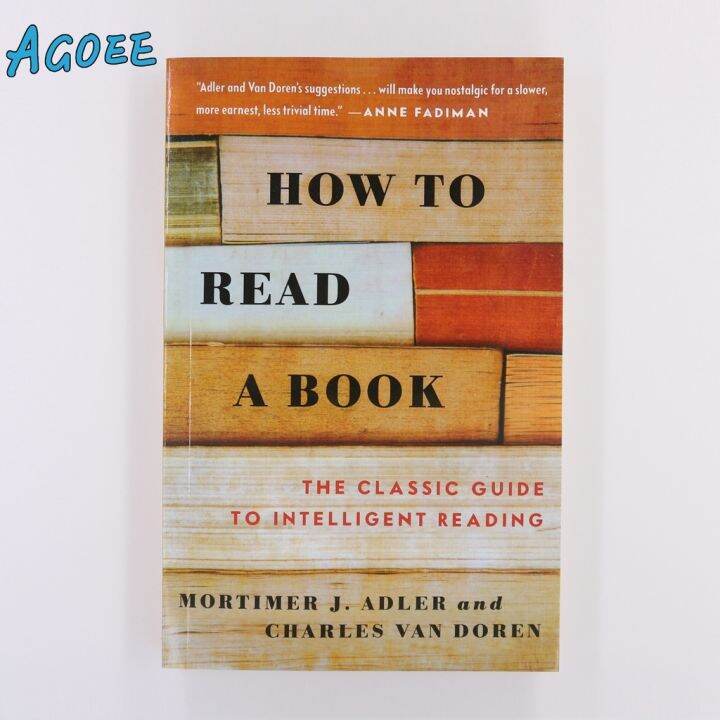 Book Agoee-How To Read A Book by Mortimer J. Adler / Charles Van Doren ...