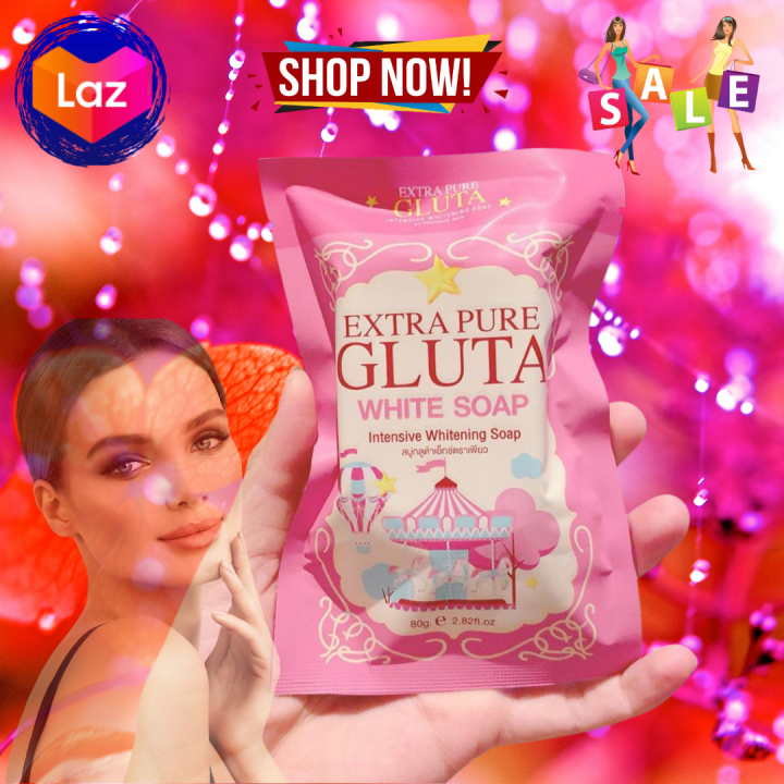 ORIGINAL Extra Pure Gluta White Soap Sachet 80g | Extra Pure Gluta White Soap by Precious Skin ...