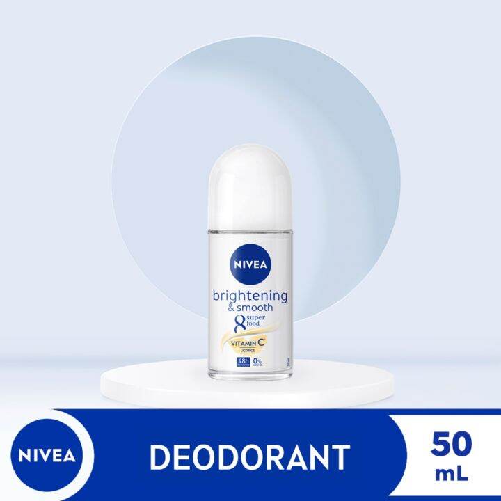 Hot NIVEA Deodorant Brightening Anti-Perspirant Roll-on 50ml | Lazada PH
