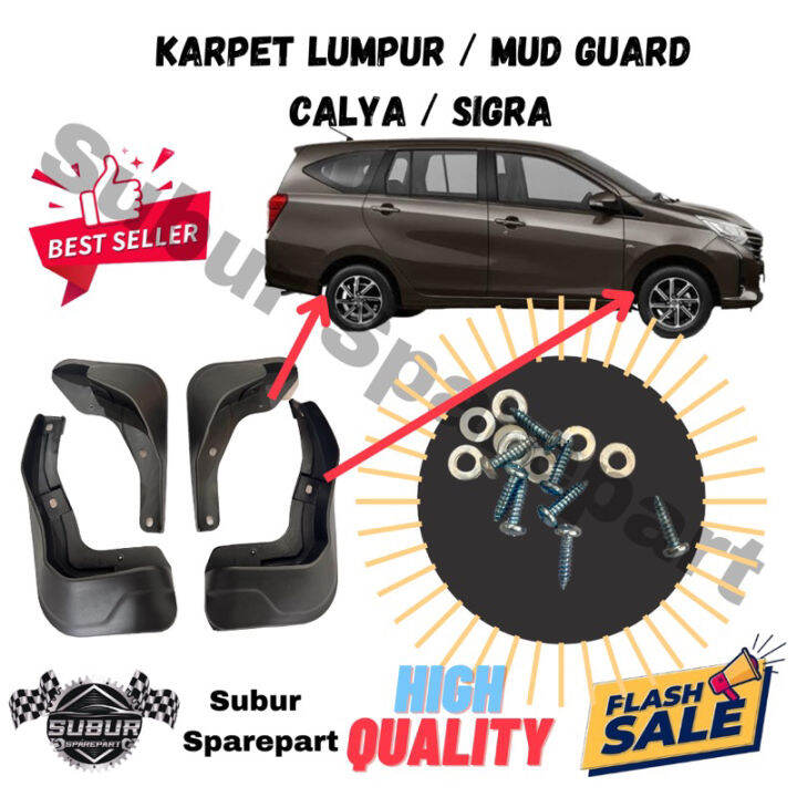 Karpet Lumpur / Mud Guard Calya Sigra (1 Set 4 Pcs) | Lazada Indonesia