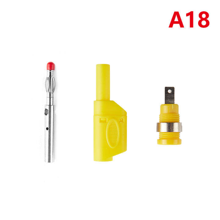 4MM Full Sheath Safety Banana Plug DIY Probe Hole Connector Plug ...