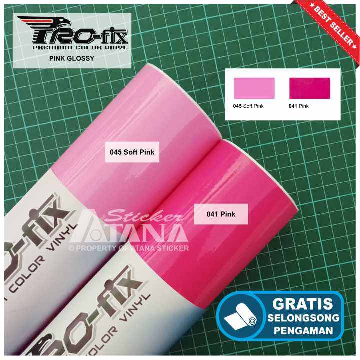 Skotlet Pink Glossy Scotlet Magenta Stiker Merah Muda Metalik Sticker ...