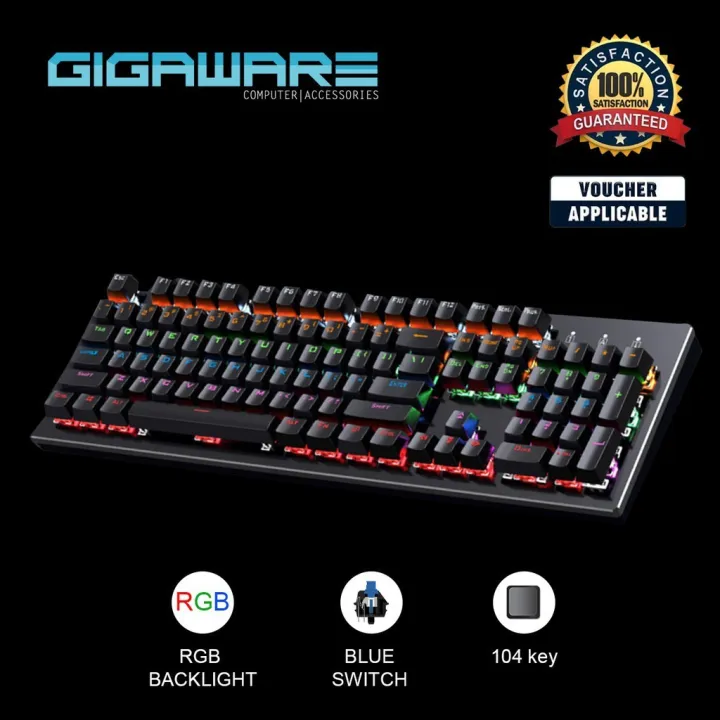 【BH】 K880 Mechanical Keyboard 104 Key Computer Wired Gaming Keyboard | Lazada PH