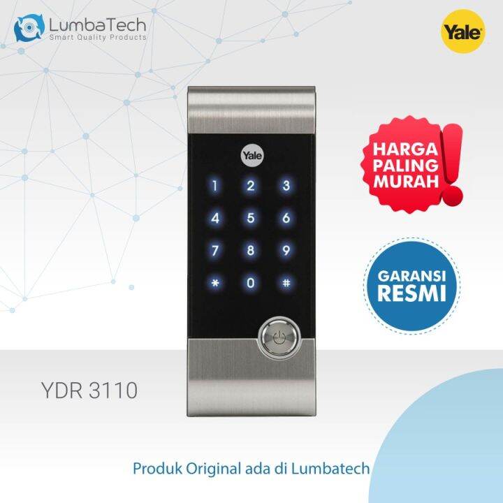Kunci Digital Door Lock Yale YDR 3110 | Assa Abloy Bergaransi | Lazada ...
