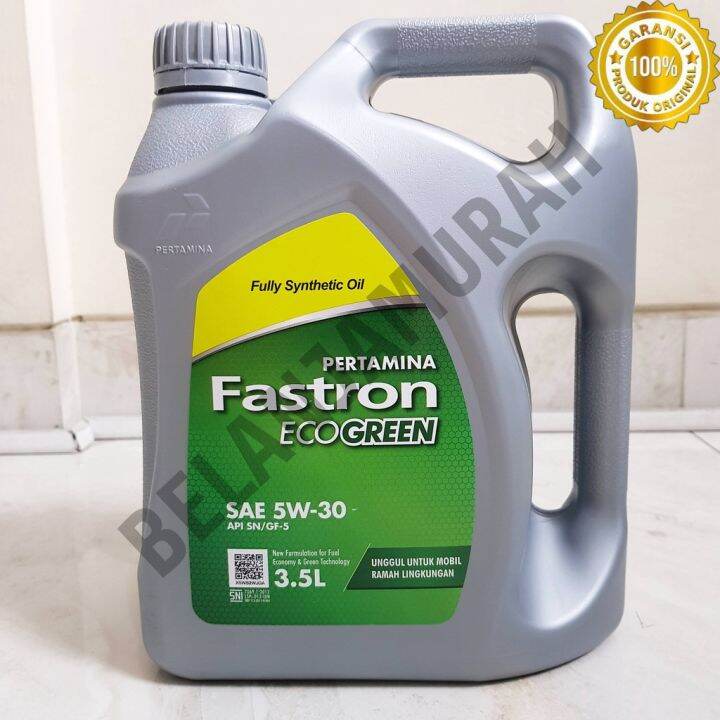 Oli LCGC Pertamina Fastron Eco Green SAE 5w-30 Galon 3.5L 100% ASLI ...
