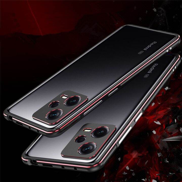Bumper Phone Case For POCO F5 5G Metal Aluminum Frame Redmi Note 12 ...