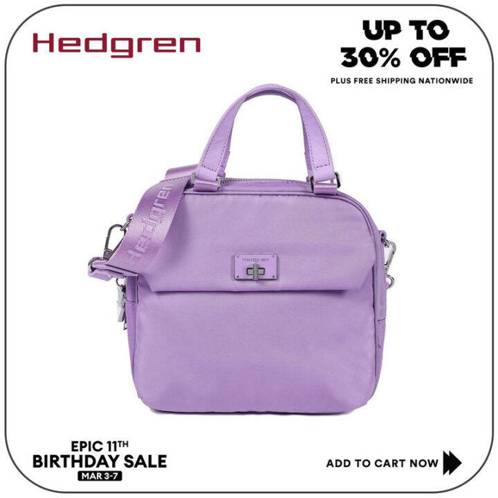 Hedgren Even Handbag Fresh Lilac Women 3.78L | Lazada PH