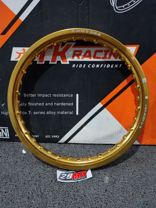 Velg Pelek Tk Japan Bright 140 Ring 14 1biji Hole Lubang 36 Warna Gold ...