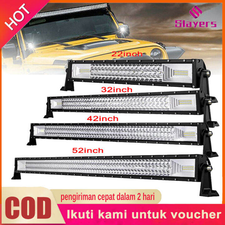 22 34 42 Inch Offroad Straight IP68 LED Light Bar For Tractor Car 4wd ...