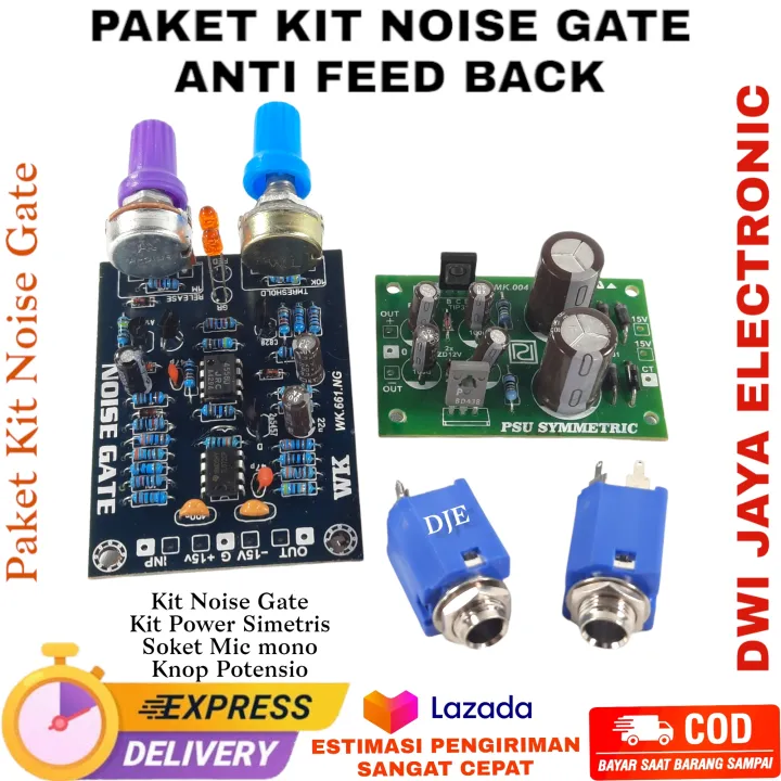 PAKET KIT NOISE GATE ANTI FEEDBACK MIC BERKWALITAS PREMIUM | Lazada ...