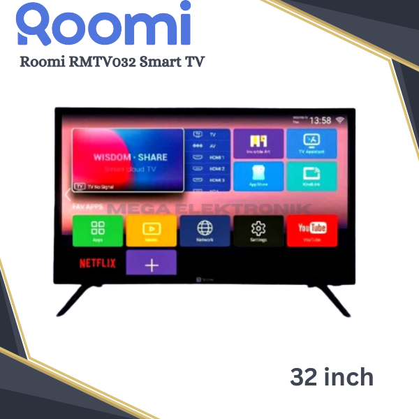 Roomi RMTV032 Smart TV Digital 32 inch | Lazada Indonesia