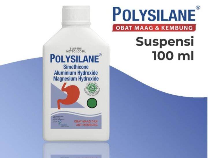 Polysilane syrup 100 ml suspensi obat maag lambung cair | Lazada Indonesia