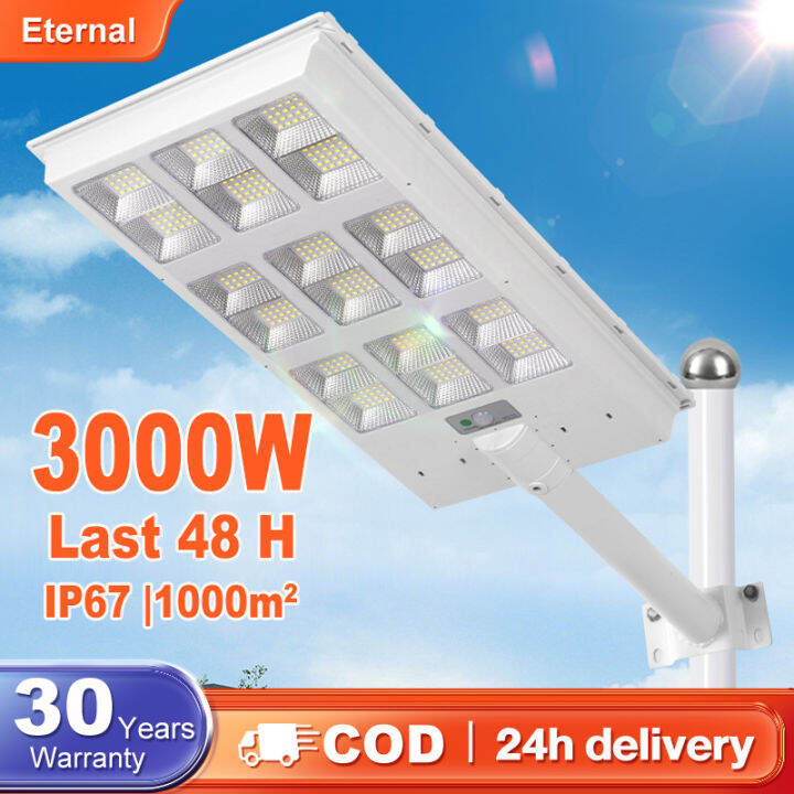 Solar Street Light Outdoor Waterproof IP67 LED 1000W 2000W 3000W Solar ...