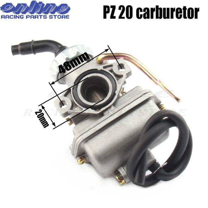 PZ20 20mm Carburetor Manuel Choke For Keihi 110cc KAYO Apollo Bosuer ...
