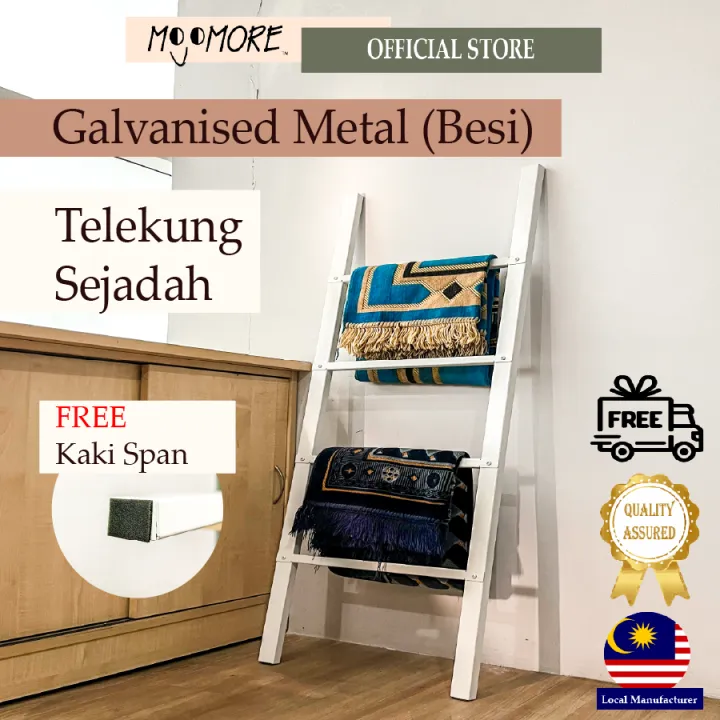MOJOMORE® Rak Penyidai Sejadah Towel Rack Hanger Rack Stand Tuala Baju ...