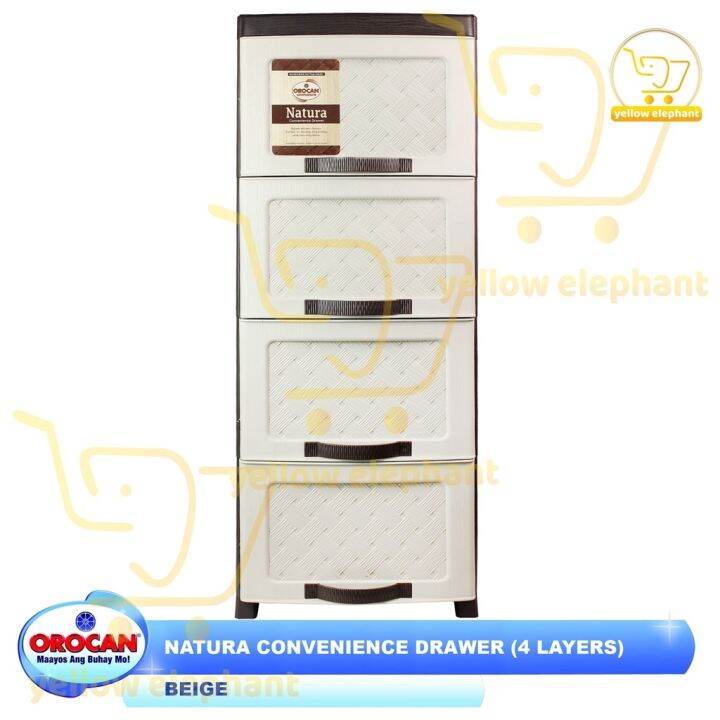 Orocan Natura Convection Drawer Beige Or Dark Brown Plastic Drawer 4 ...
