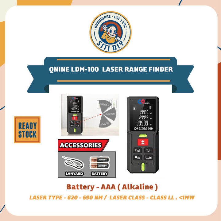 [SITIDIY] QNINE LDM-100 LASER RANGE FINDER | Lazada