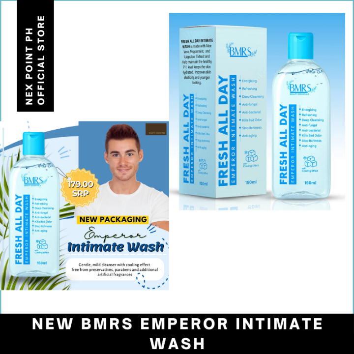 ORIGINAL BMRS Fresh All Day EMPEROR INTIMATE WASH 150ml (FOR MEN ...