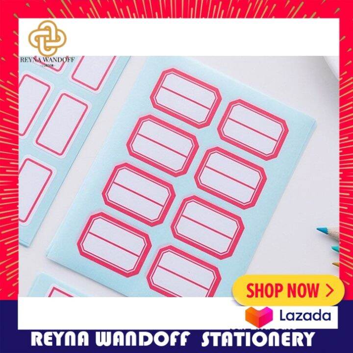 12 Sheets Labelling Stickers Name Stickers Per Pack | Lazada