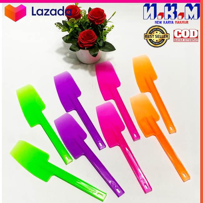 HARGA PROMO !! KH 24Pcs Spatula Plastik Polesan Plastik Lemet Plastik ...
