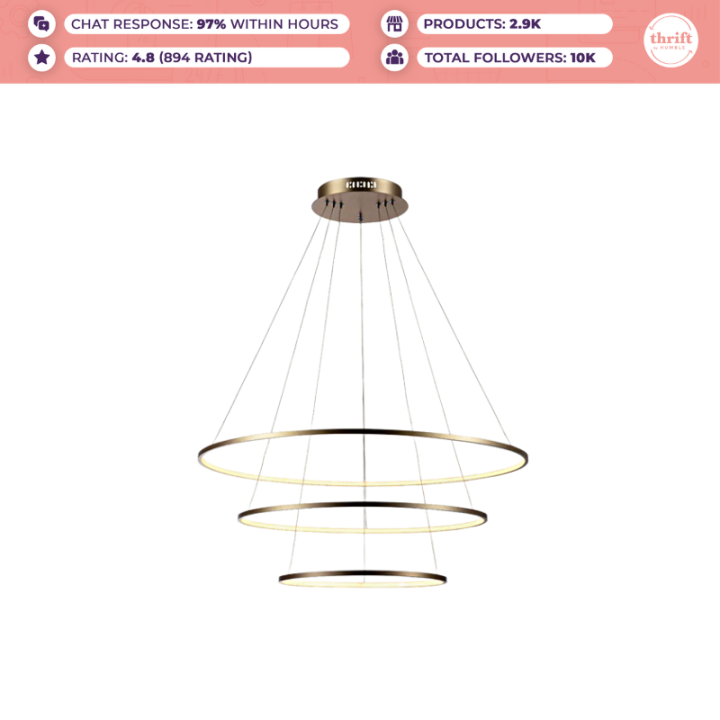 HUMBLE Modern Round Design Led Chandelier | Lazada PH