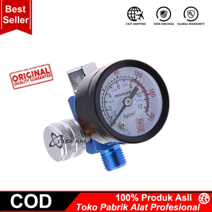 Regulator Setelan Pengatur Tekanan Angin Spraygun Spray Gun Kompresor 1 ...