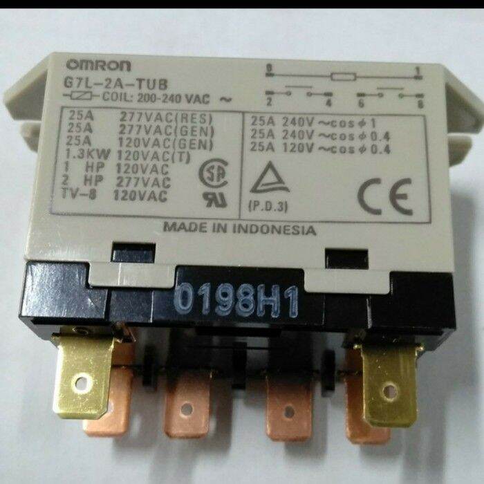 G7L 1A TUB J CB DC24 Omron | Omron Flange Mount Power Relay, 24V Dc ...