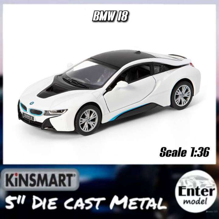 🇹🇭พร้อมส่ง🇹🇭 KINSMART โมเดลรถเหล็ก BMW i8 Scale 1/36 ยาว 12.5cm | Lazada.co.th