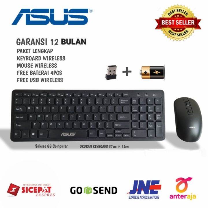 Asus Wireless Keyboard And Mouse Set Combo GKM520 Keys Fullsize ...