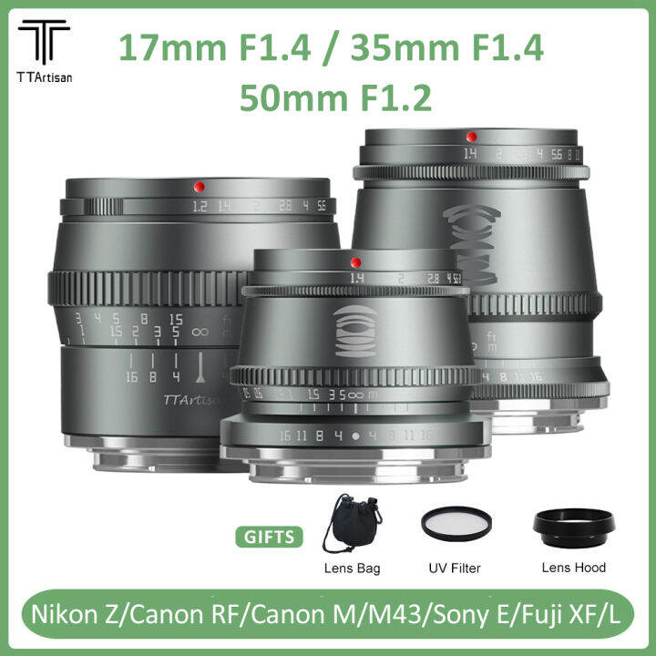 Ttartisan 17mm F1 4 35mm F1 4 50mm F1 2 Aps C Manual Focus Titanium