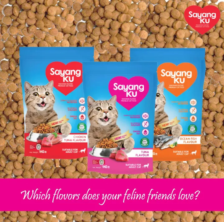 Sayangku Cat Dry Food 1kg / 7kg - Ocean Fish / Tuna / Chicken Tuna | Lazada
