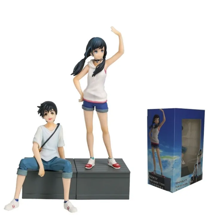 BLUEVELVET 17cm Anime Weathering with You Figure Morishima Hodaka Amano ...