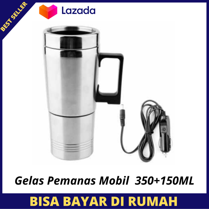 ESTINK Gelas Pemanas Mobil Car Heating Cup Mug 12V 350+150ML - EST350 ...