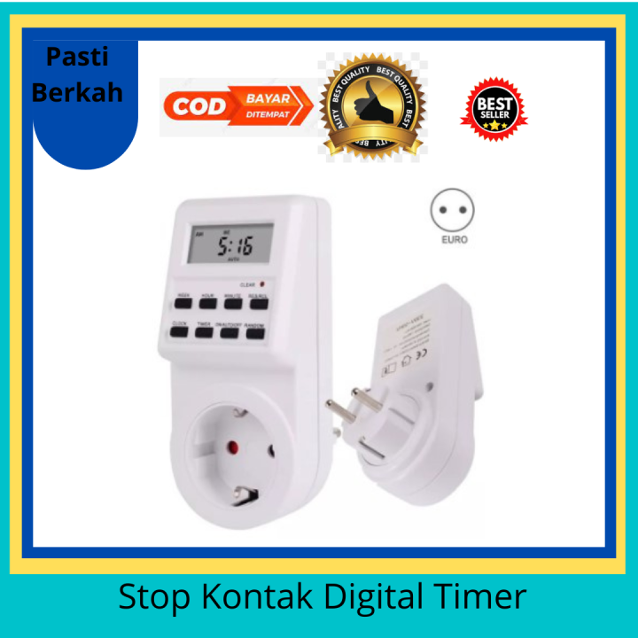 Stop Kontak Digital Timer Switch 230V - Timer stop kontak ini digunakan ...
