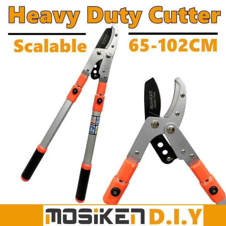 Mosiken Tree Branch Telescopic Pruning Cutter Heavy Duty Shears ...