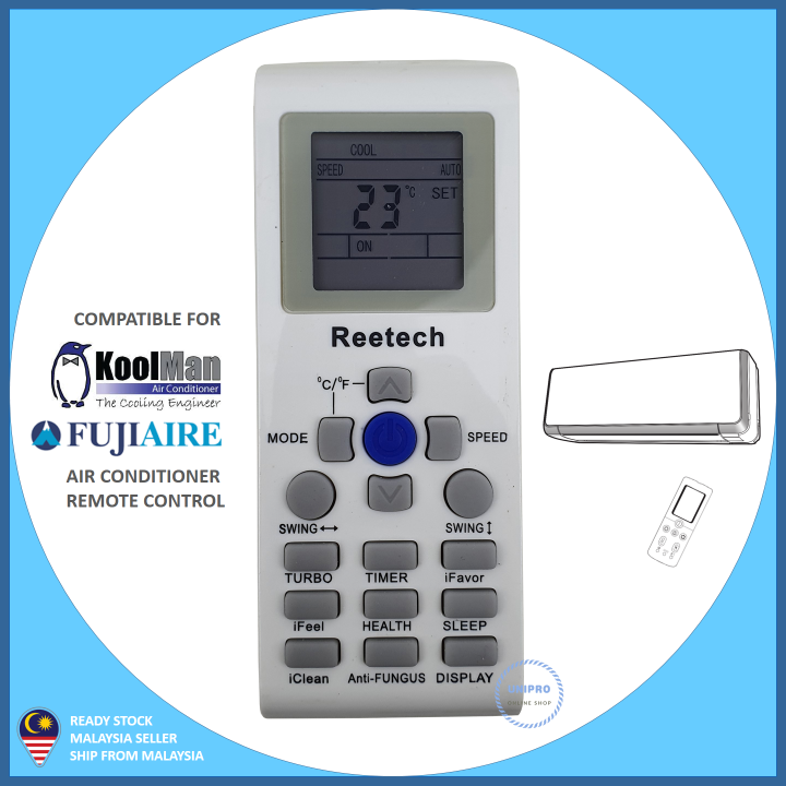 Koolman Air Conditioner Air Cond Aircond Remote Control For Replacement ...